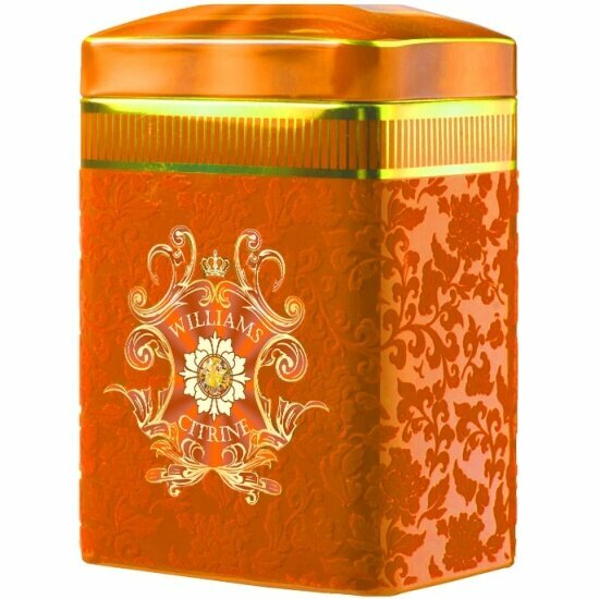 Чай черный Williams ароматизированный CITRINE "цитрин " Персик и лепестки подсолнуха 150 г