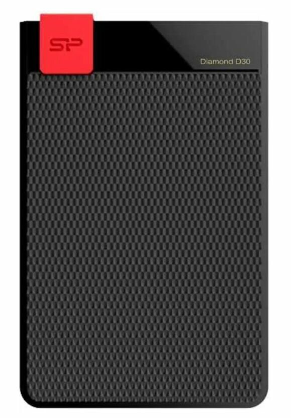 4 ТБ Внешний HDD Silicon Power Diamond D30 (SP040TBPHDD3LS3K) черный - 2.5", USB 3.0