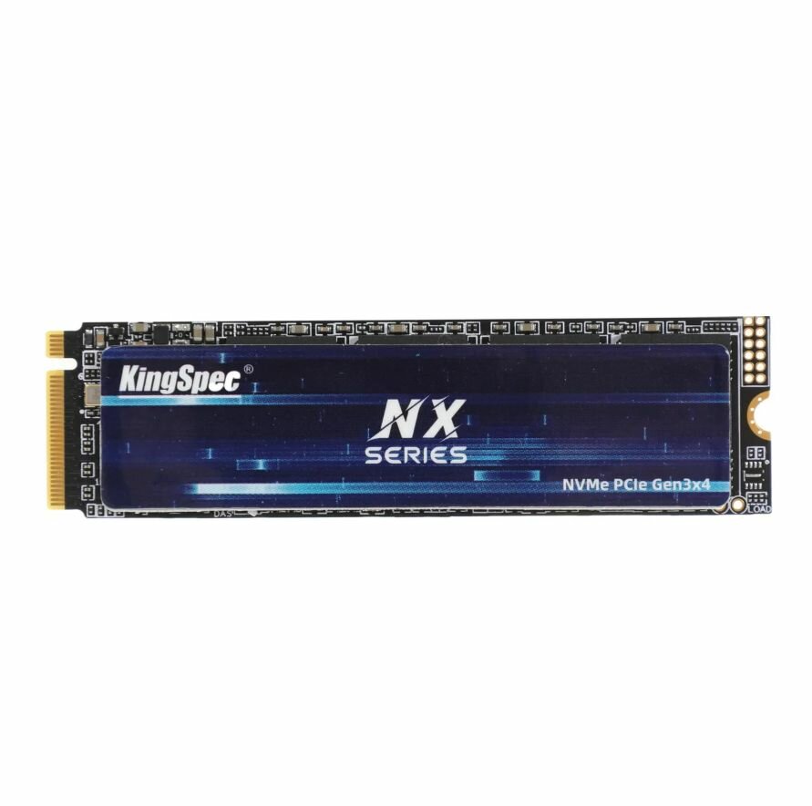 2 ТБ SSD M.2 накопитель KINGSPEC NX-2TB (NX-2TB) - PCI-E 3.0, чтение - 3400 Мбайт/с, запись - 3100 Мбайт/с, 3D TLC NAND