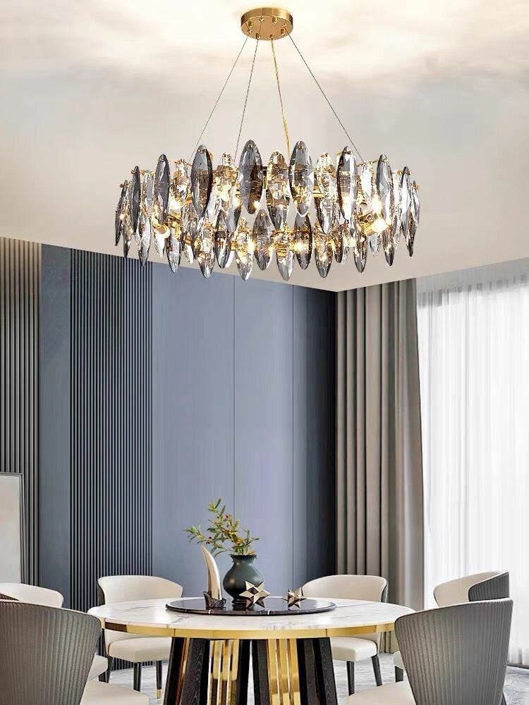 Люстра потолочная Потолочный светильник светодиодная Cassina A005-8 Современный креативный дизайн/С дистанционным управлением, плавная регулировка яркости 200 Вт Длина 800 мм.