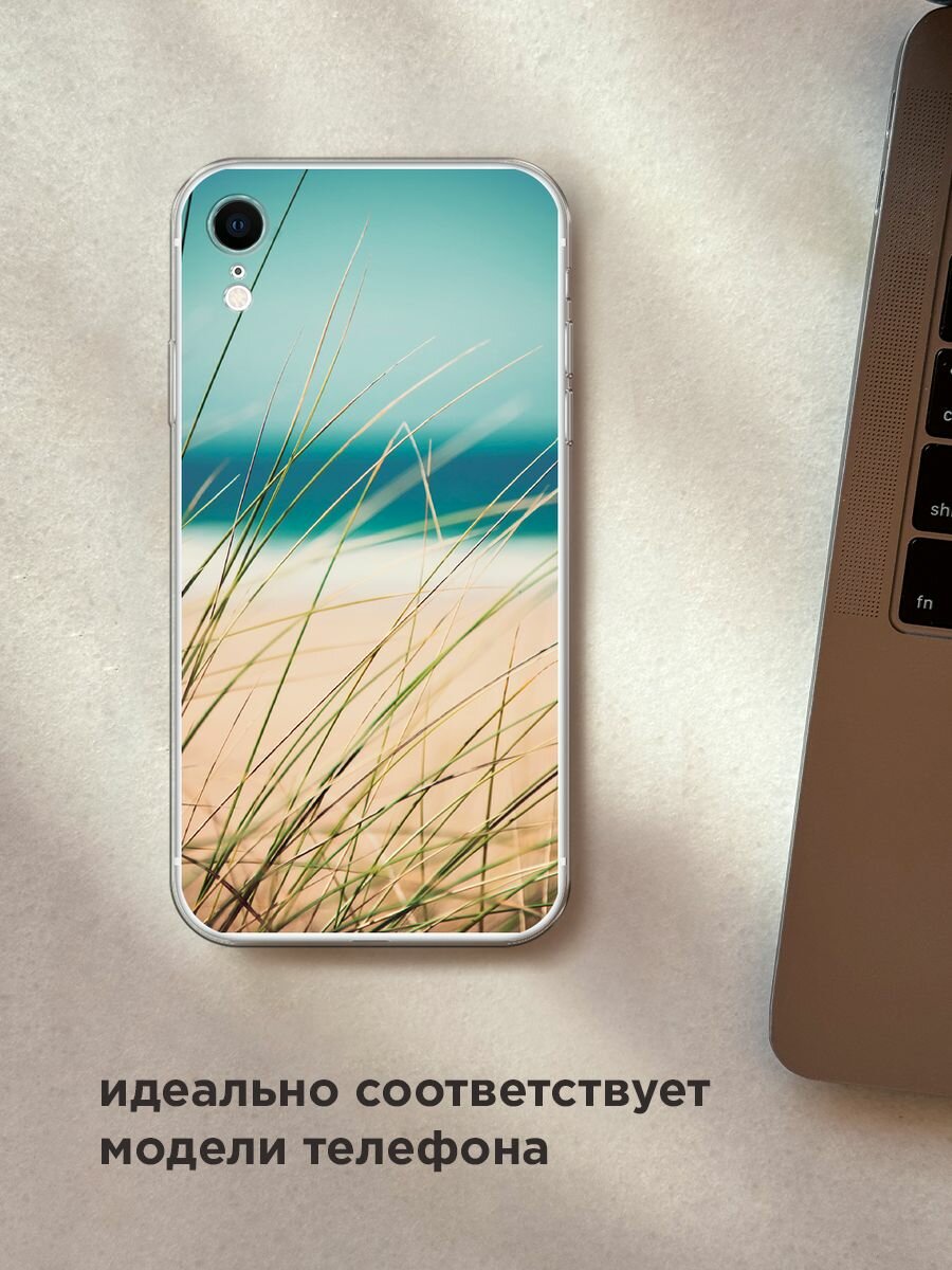 Чехол на Apple iPhone XR / Айфон XR с принтом "Морской пляж" — фото 1