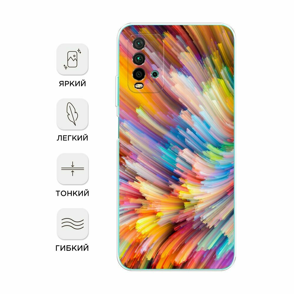 Чехол на Xiaomi Redmi 9T / Сяоми Редми 9Т с принтом Абстракция 4 — фото 1
