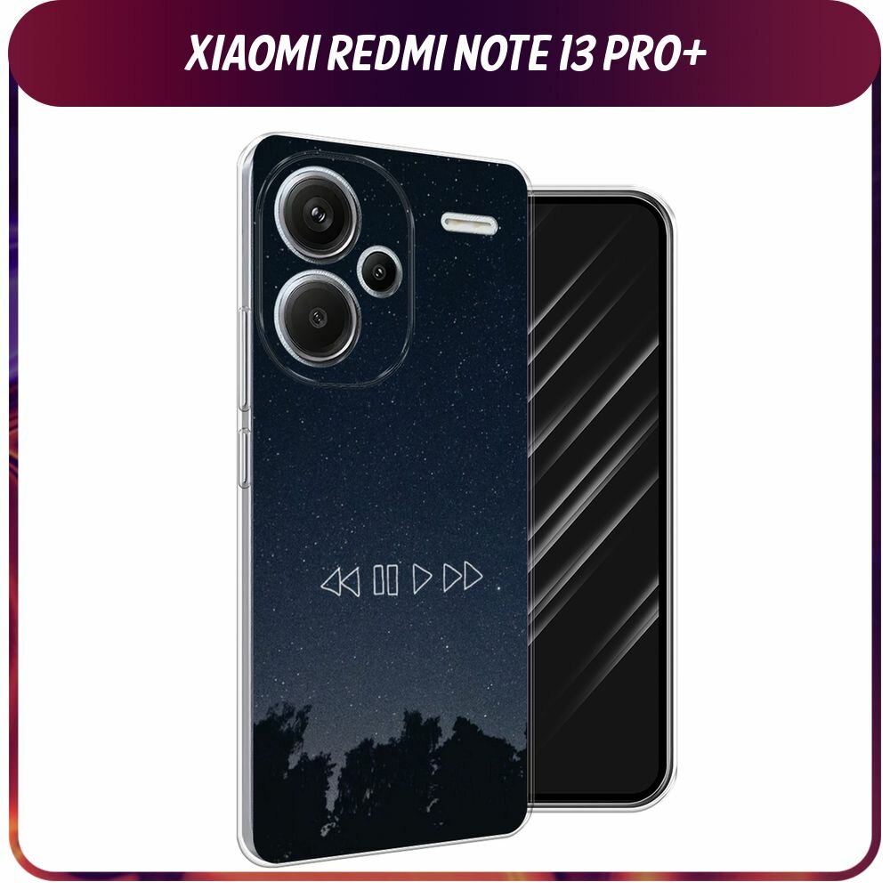 Чехол на Xiaomi Redmi Note 13 Pro+ / Сяоми Редми Нот 13 Про + с принтом "Космическая музыка"