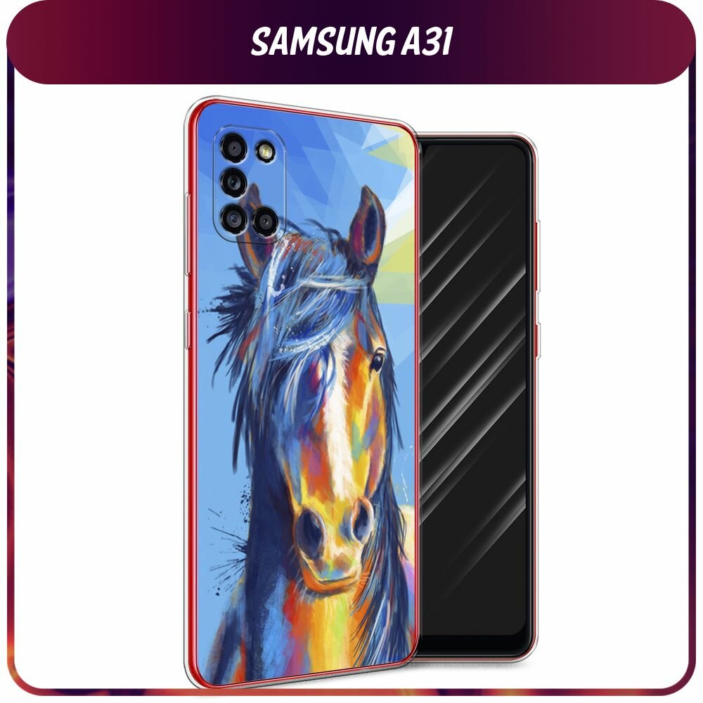 Чехол на Samsung Galaxy A31 / Самсунг Галакси А31 с принтом "Лошадь арт 3"