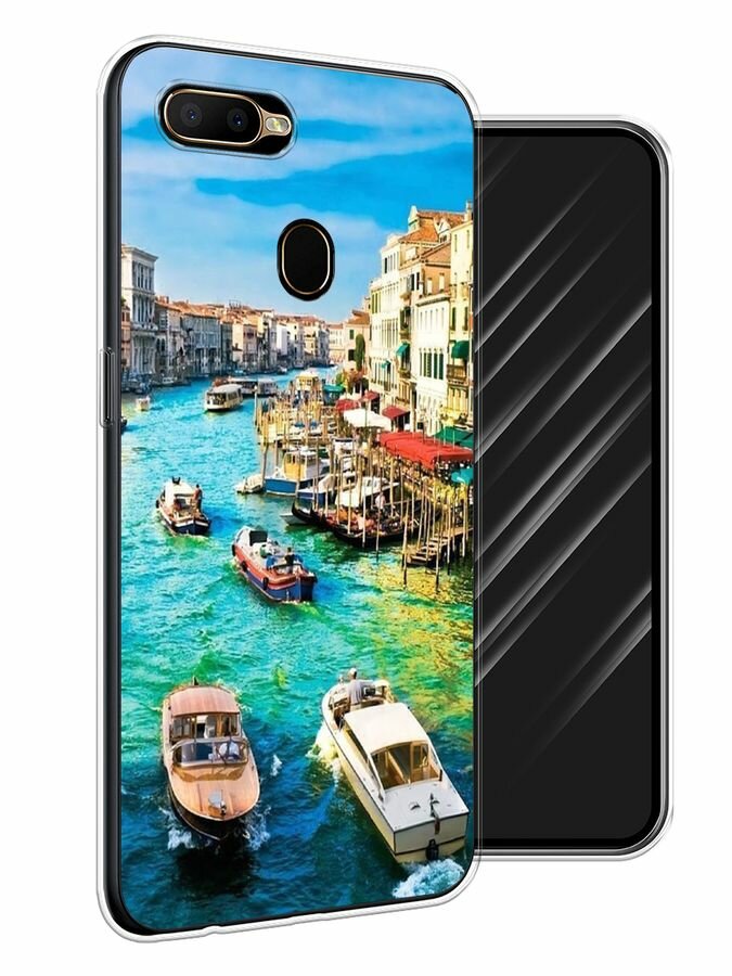 Чехол на Oppo A5S/A12 / Оппо А5s/A12 с принтом "Каналы Венеции"
