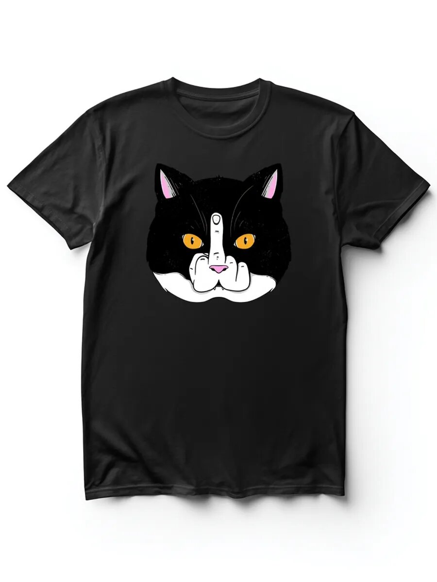 Футболка кот фак