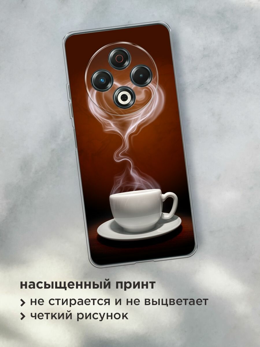 Чехол на Tecno Spark 30 / Текно Спарк 30 с принтом "Кофейная любовь" — фото 1