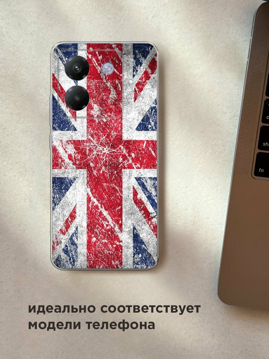 Чехол на Poco M7 Pro / Поко М7 Про с принтом "Флаг британский" — фото 1