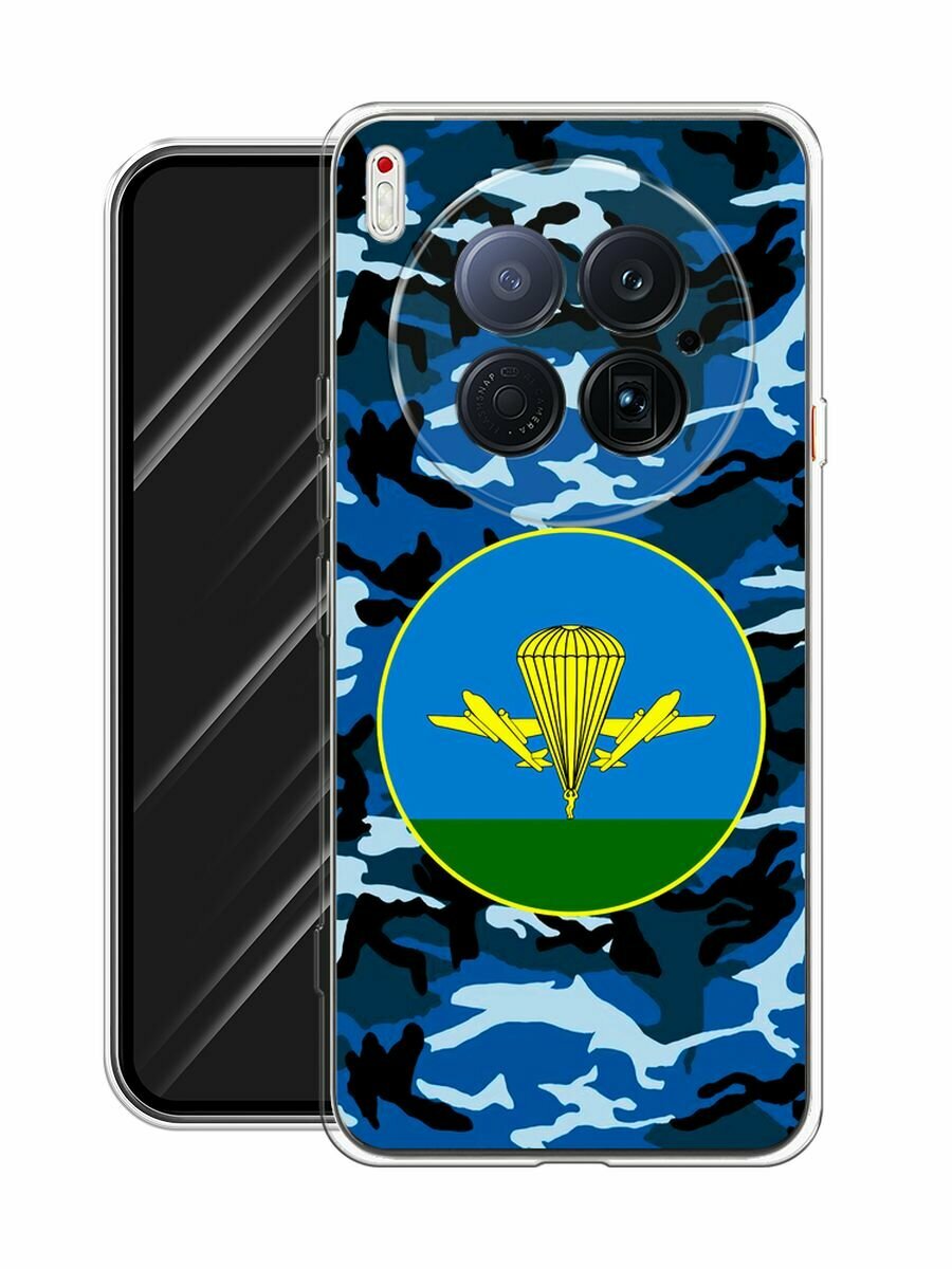 Чехол на Tecno Camon 40 Premier / Текно Камон 40 Премьер с принтом "ВДВ камуфляж" — фото 1