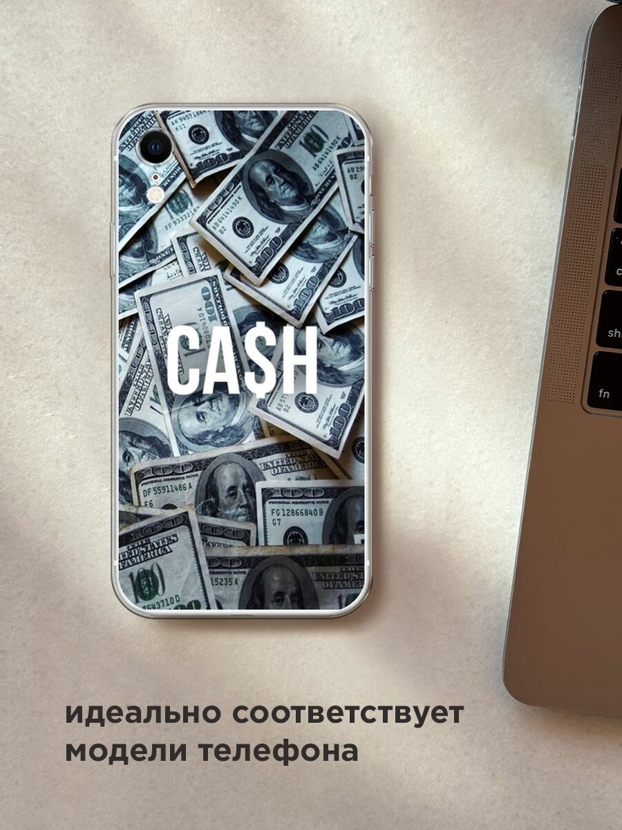 Силиконовый чехол на Apple iPhone XR / Айфон XR с принтом "Cash" — фото 1