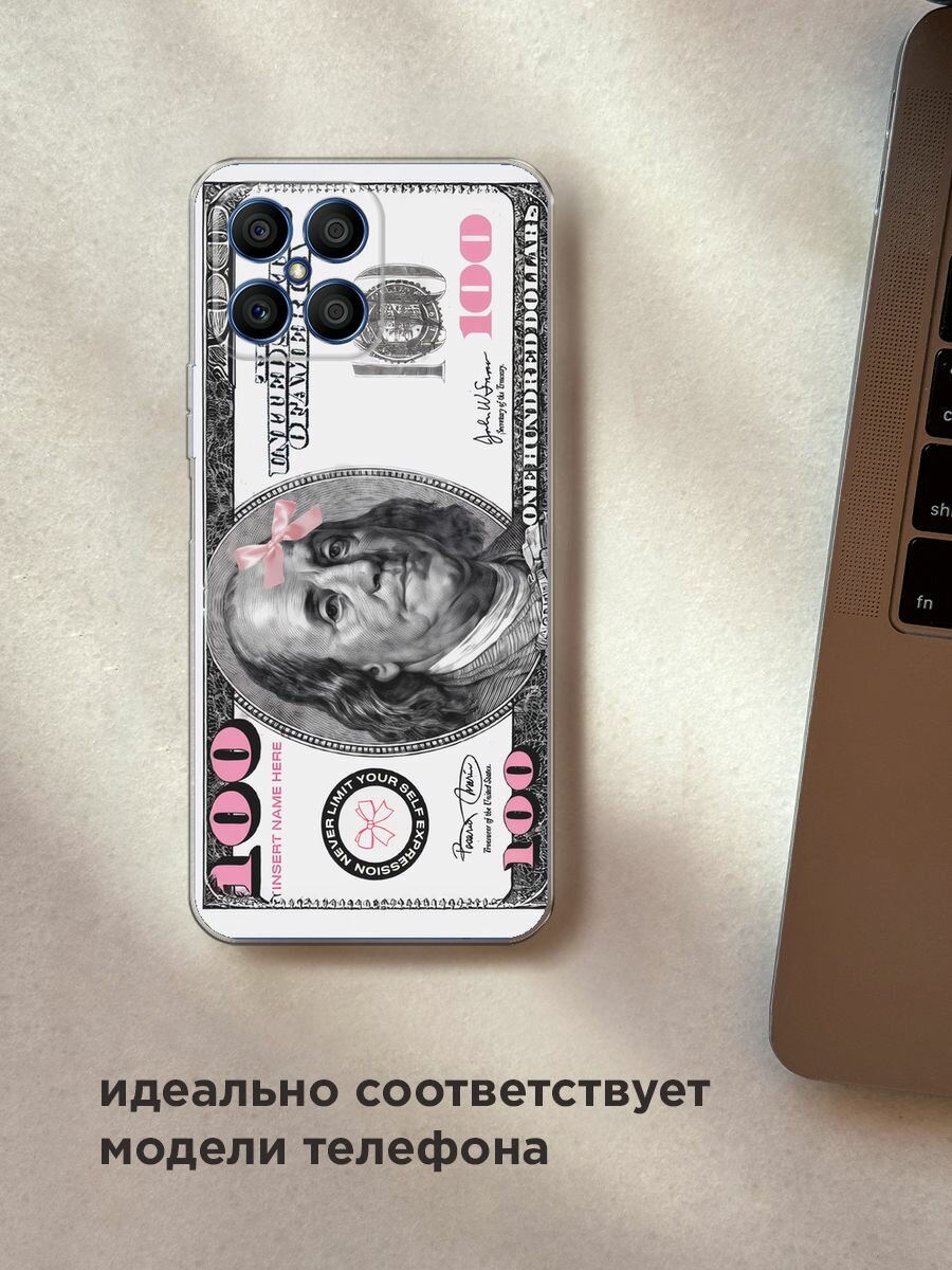 Силиконовый чехол на Honor X8 / Хуавей X8 с принтом "Милый доллар" — фото 1