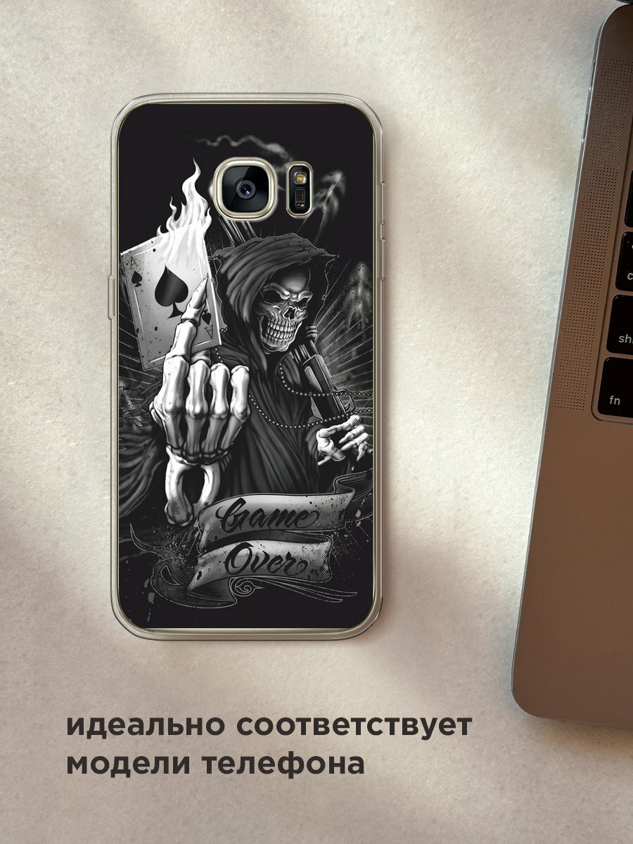 Чехол на Samsung Galaxy S7 / Самсунг Галакси С 7 с принтом "Игра закончена" — фото 1