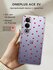 Чехол на Oneplus Ace 3V / Ван Плас Эйс 3V с принтом "Red hearts", прозрачный
