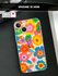 Чехол на Apple iPhone 13 mini / Айфон 13 мини с принтом "Абстрактные яркие цветы...