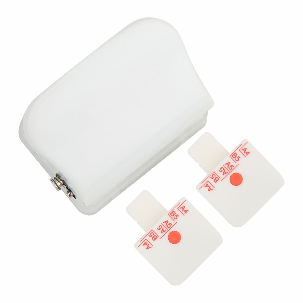 Ручной дырокол на 26 отверстий, многофункциональный офисный инструмент для бумаги формата A4, B5, A5, регулируемое выравнивание и точная перфорация, белый