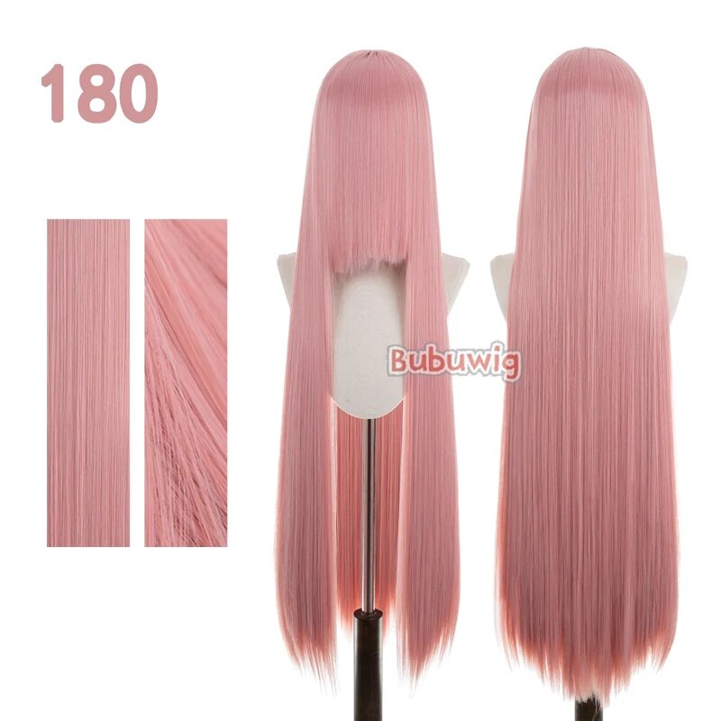 Розовый парик Bubuwig 100 см, Цвет: 180