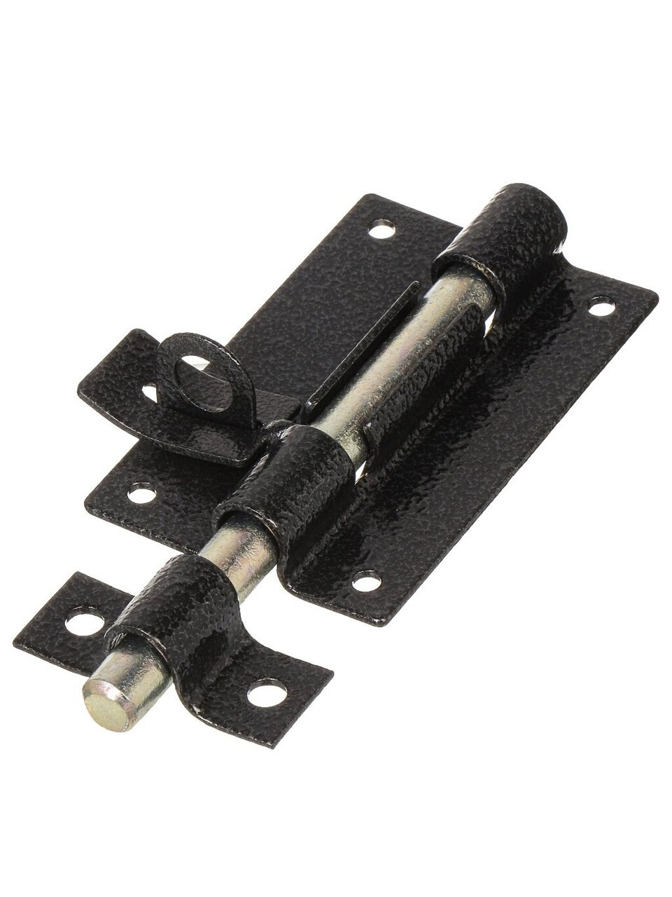 Задвижка дверная задвижка, с проушиная, ригель круглый, Секрет-Киров, 120 мм, ЗД-12, 2 855, антик серебро