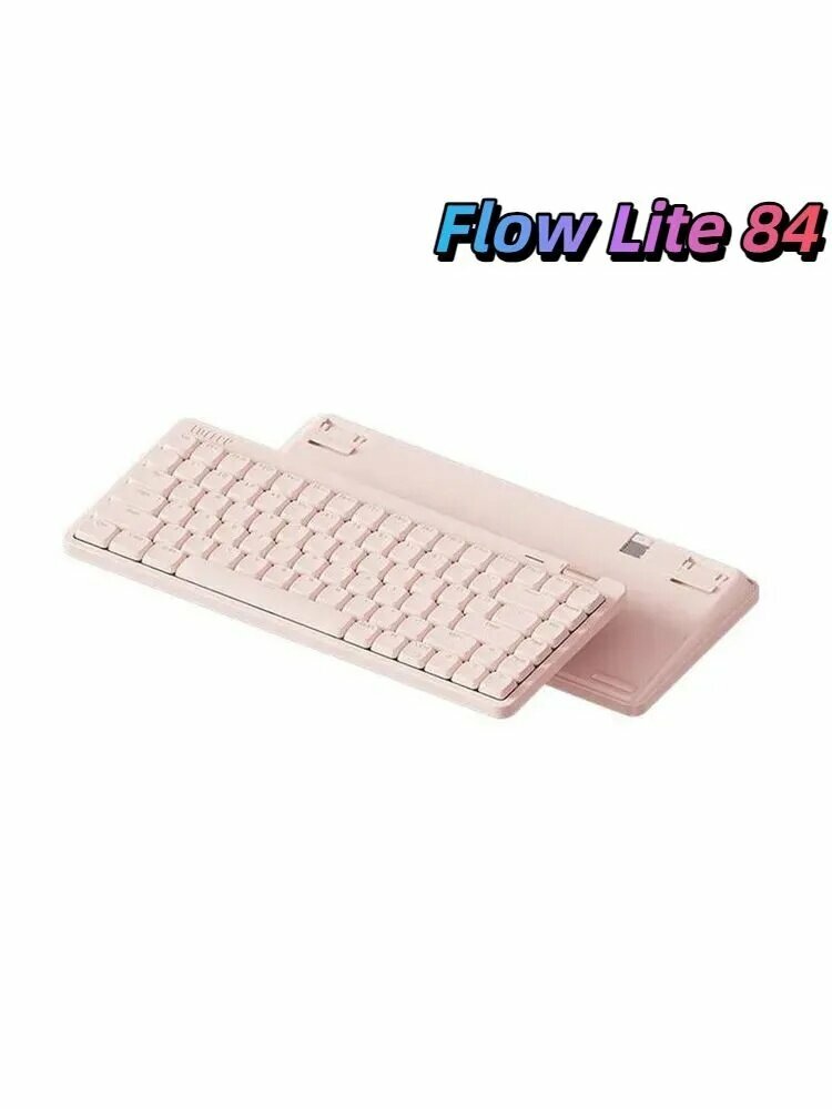 Клавиатура беспроводная Flow Lite 84, Английская раскладка, розовый