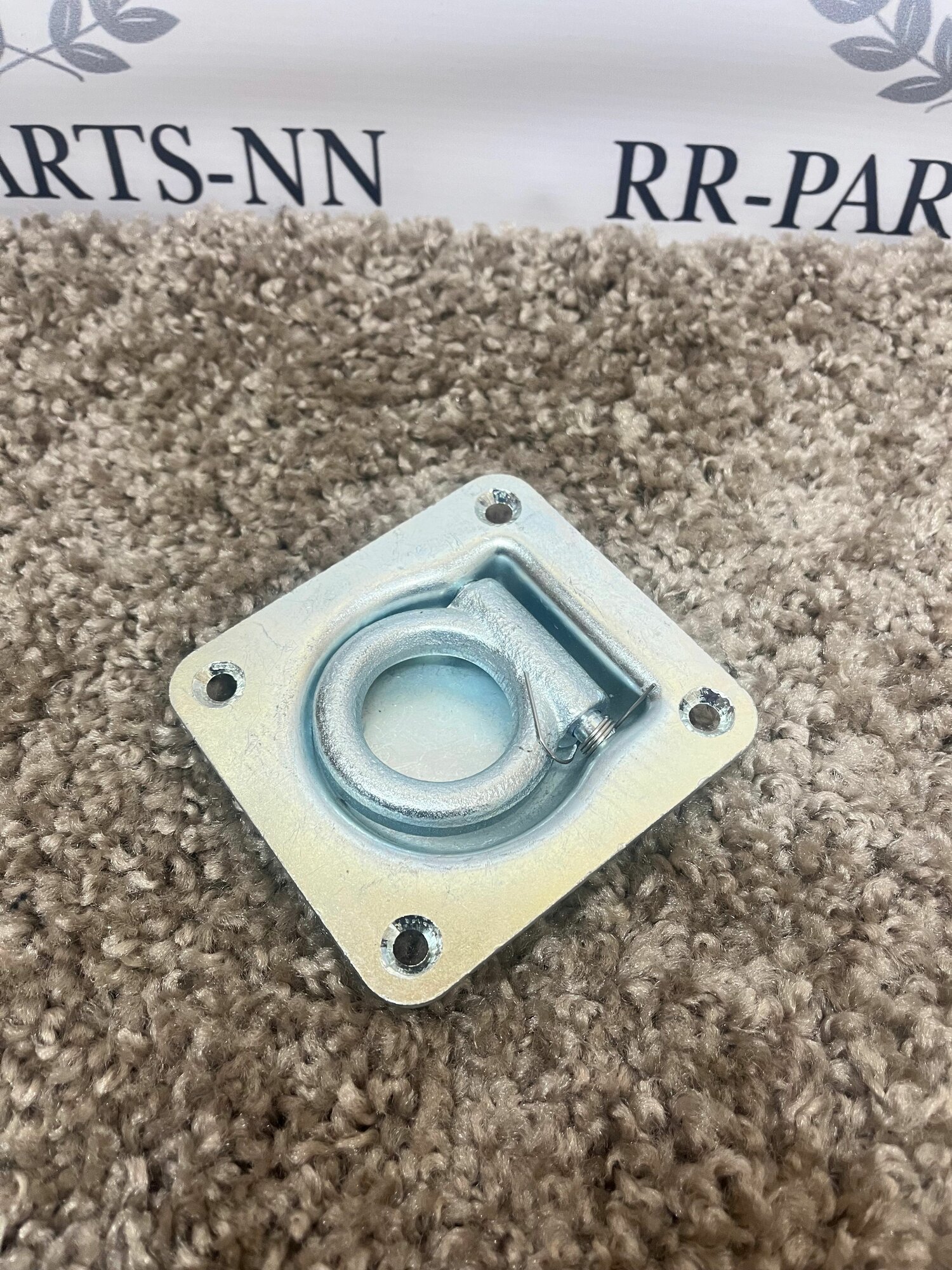 Кольцо такелажное врезное (петля) для крепления груза в пол с пружиной 102 мм арт. К-320400-9