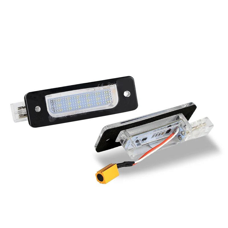2 шт. белая светодиодная лампа освещения номерного знака для BMW 5 серии E34 (M5 518i 520i 525i 525td 530i 540i) 1988-1996 7 серии E32 1986-1994