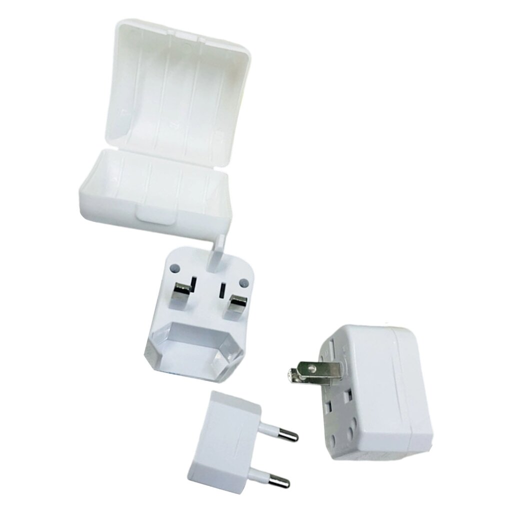 Универсальная комбинированная трехсекционная конверсионная вилка британского, американского и европейского стандарта для разных стран-белый