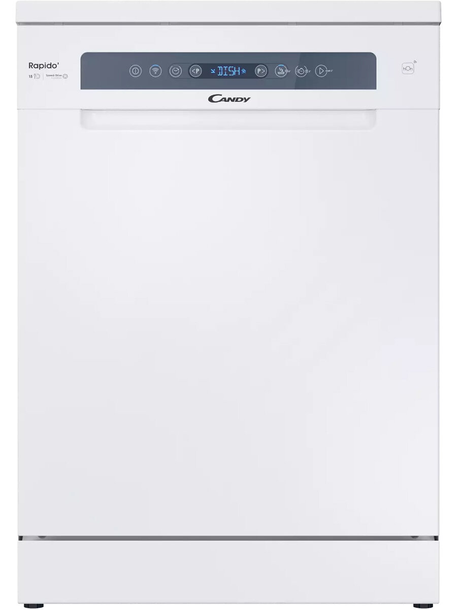 Посудомоечная машина Candy CF 5E7F1W-08, белая, конденсационная сушка, инверторный двигатель
