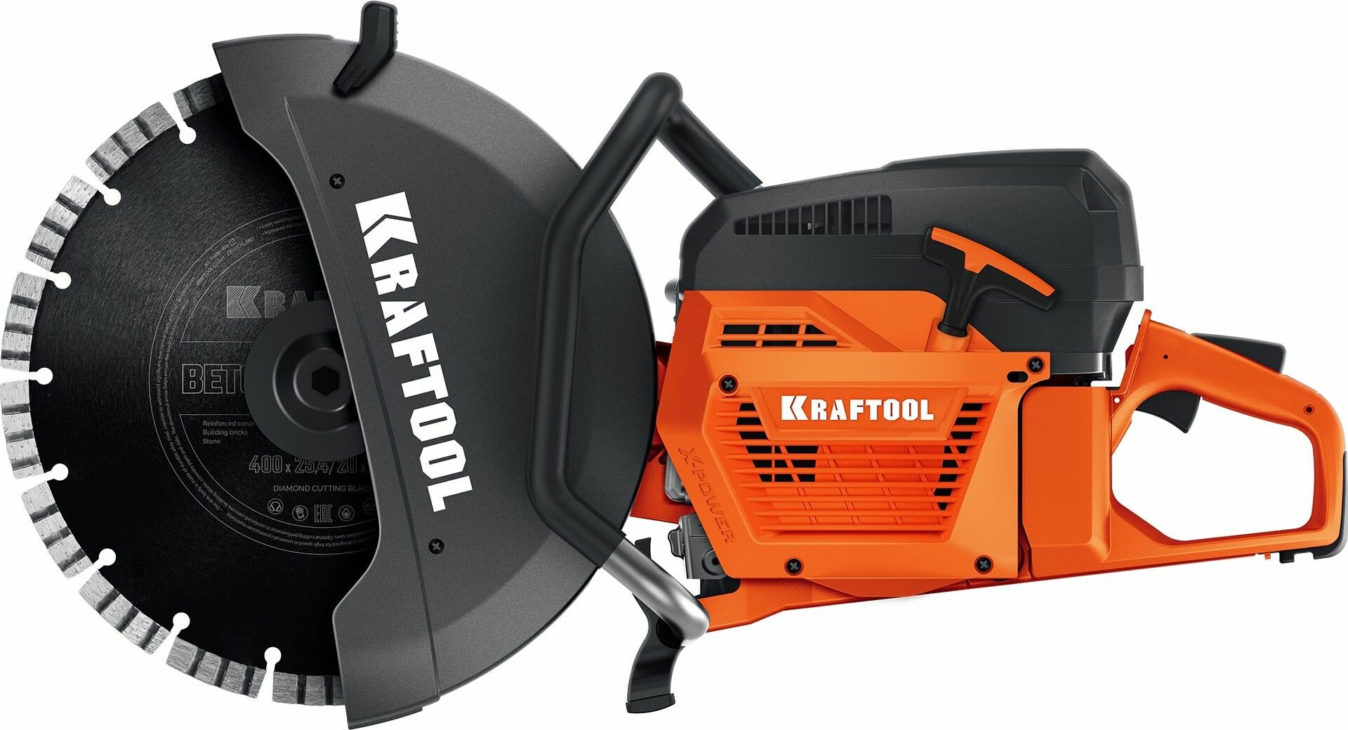 KRAFTOOL 4800 Вт 400 мм диск в комплекте бензорез по бетону бетонорез K970-16 H