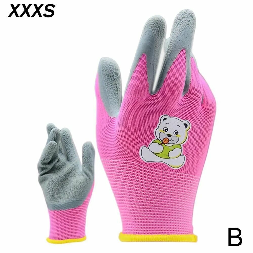 Перчатки рабочие детские, садовые с покрытием из латекса, прорезиненные, хозяйственные, защитные