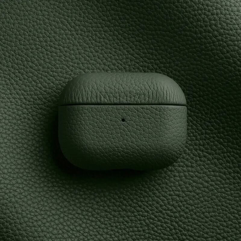 Кожаный чехол KOOYUTA для AirPods Pro 3 for AirPods Pro3, Olive Green