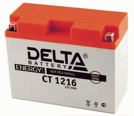 Аккумулятор Delta MOTO CT 1216 205x70x162