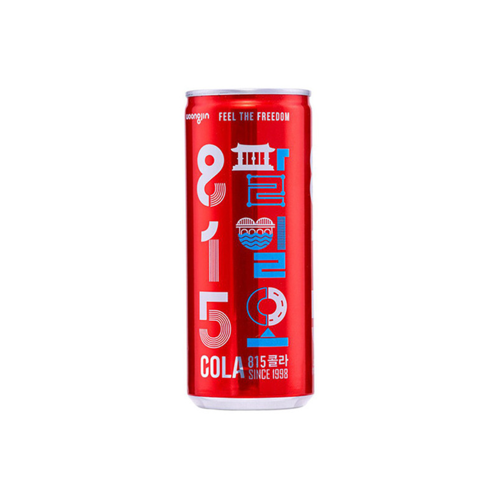 Напиток газированный 815 Cola Woongjin классический сладкий вкус колы 250 мл, Южная Корея