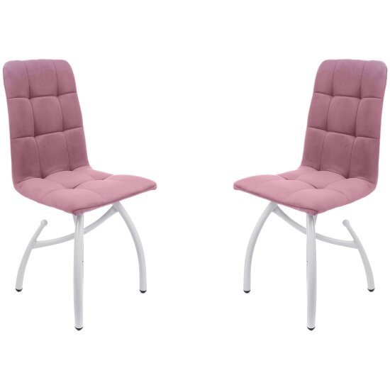 Комплект стульев M-group леон Шарики белый, пудровый (2 шт)