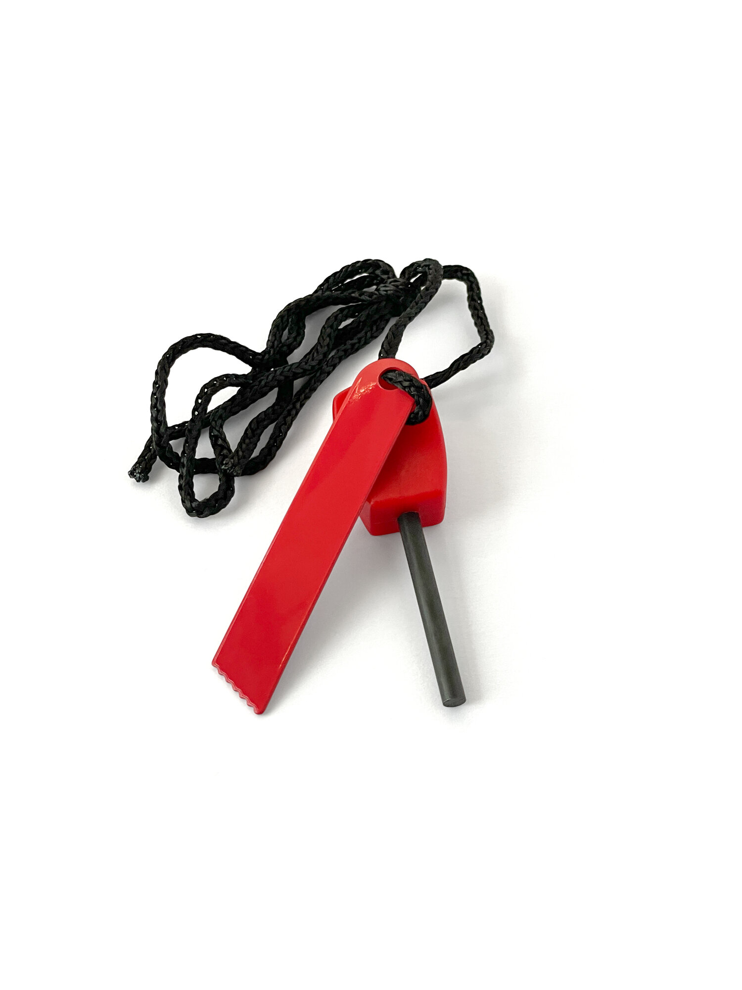 1 шт. Огниво туристическое многофункциональное, 7 см, красное