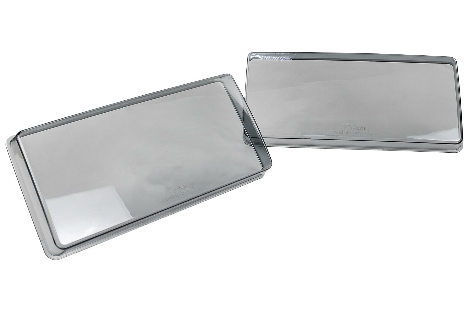 Комплект тонированных гладких стекол фар, оргстекло на ВАЗ 2105