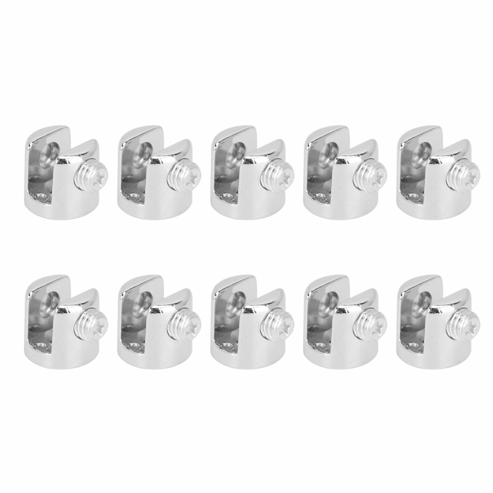 10шт зажимов для стеклянных плиток из цинкового сплава для крепления стеклянных и деревянных панелей 6 8мм, прочные и надежные