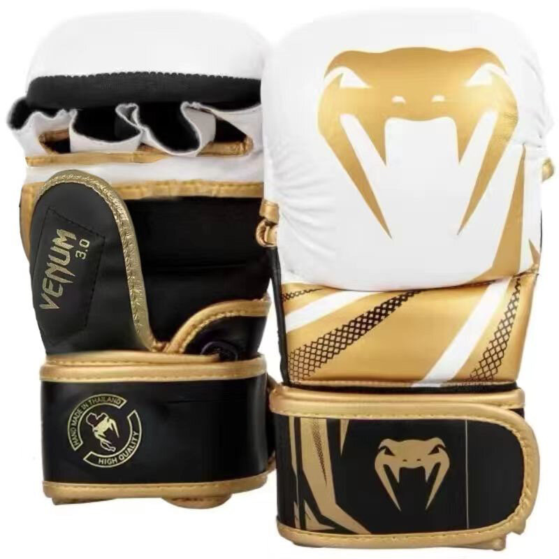 Перчатки для ММА VENUM Challenger 3.0/ Кентусы для единоборств / Белое золотоL/XL