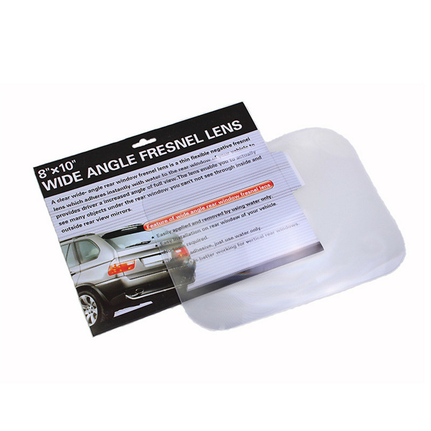 Объектив Френеля для автомобиля, зеркало для парковки, стикер, пленка для увеличения обзора, зеркало для зон слепых пятен, аксессуар для безопасной парковки, тип: зеркало для зон слепых пятен, материал: ПВХ (поливинилхлорид), упаковка: картонные пакеты,