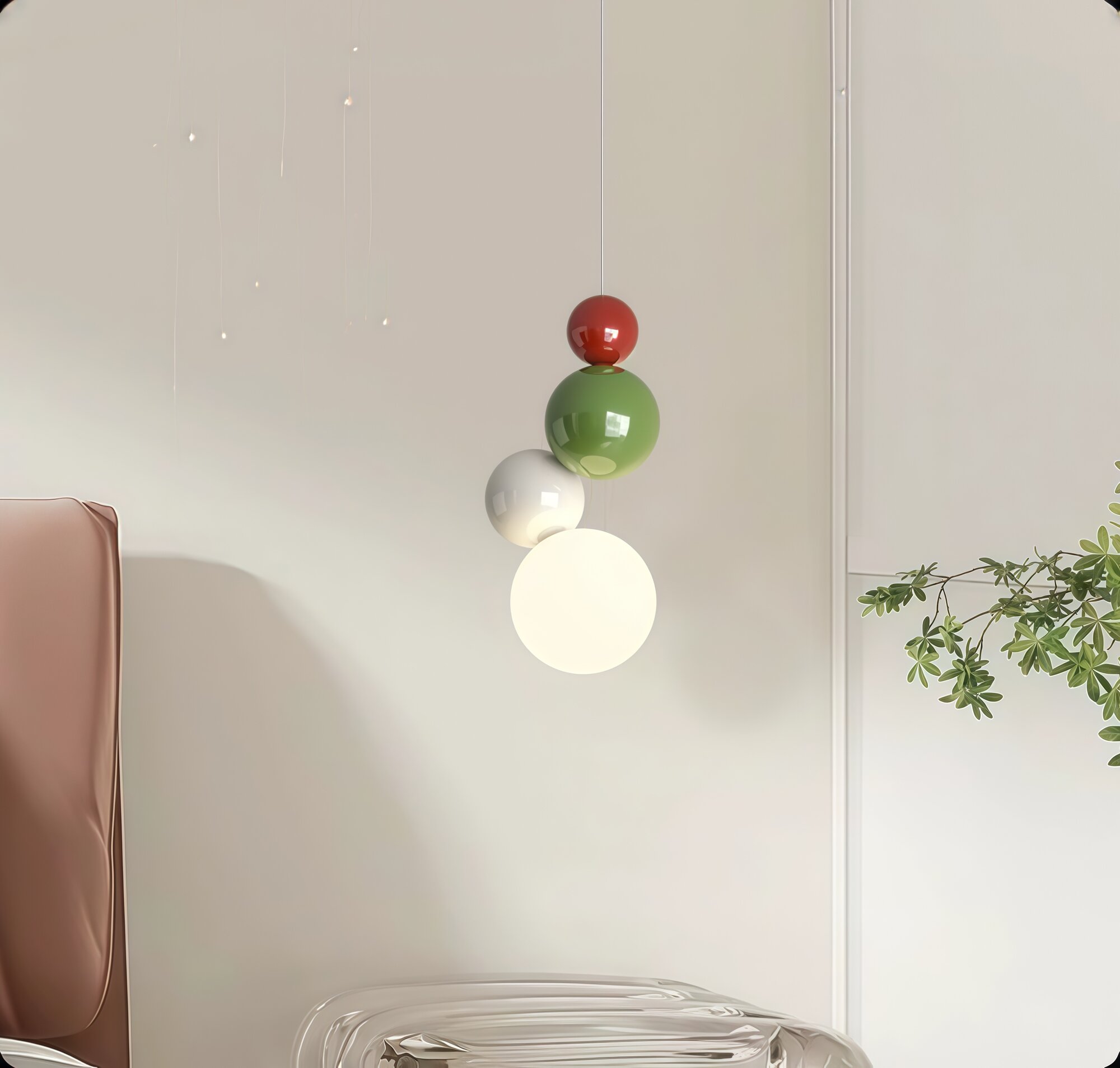 Светильник Clear Lighting "Глобус", скандинавский стиль, энергосберегающие лампы, IP20, 8Вт