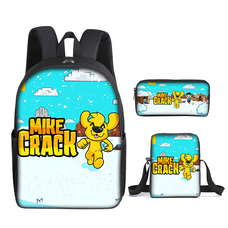 Amazon MIKECRACK школьный ранец комплект из трех предметов мультфильм аниме рюкзак сумка пенал