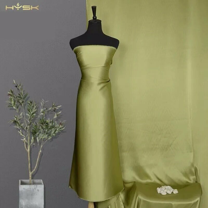 100% натуральная шелковая ткань, 200см*114 см, шелк тутового цвета, серия brown champagne olive, подходит для платьев высокого класса, постельного белья