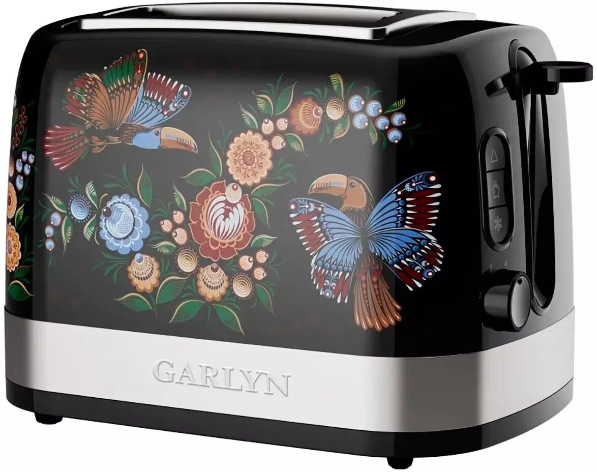 Тостер Garlyn кухонный электрический для хлеба Flower Grace TR-500