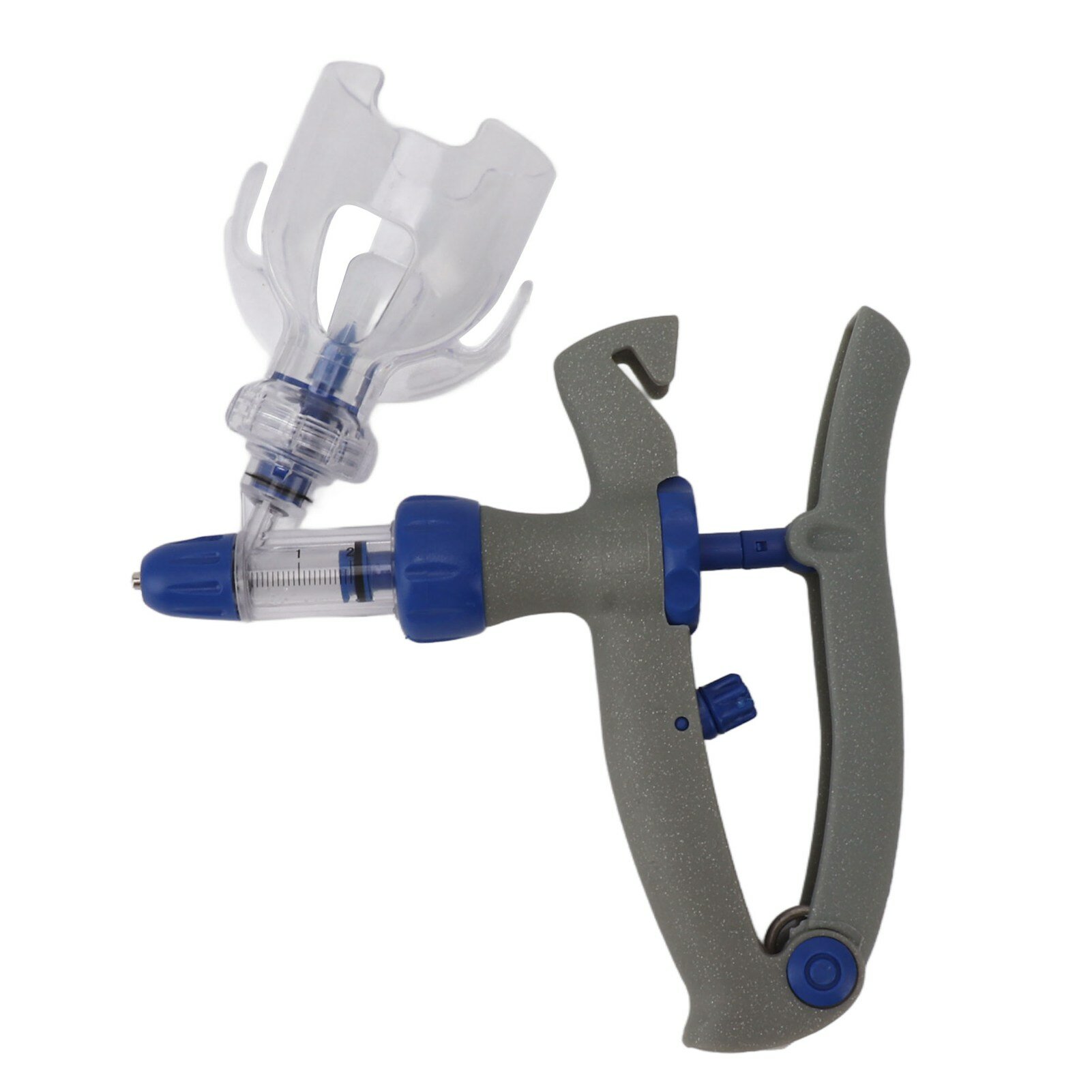 Шприц для скота от 0,1 до 2 мл, регулируемый шприц непрерывного действия из нержавеющей стали, ABS, инжектор для животных, для крупного рогатого скота, коз, овец, свиней