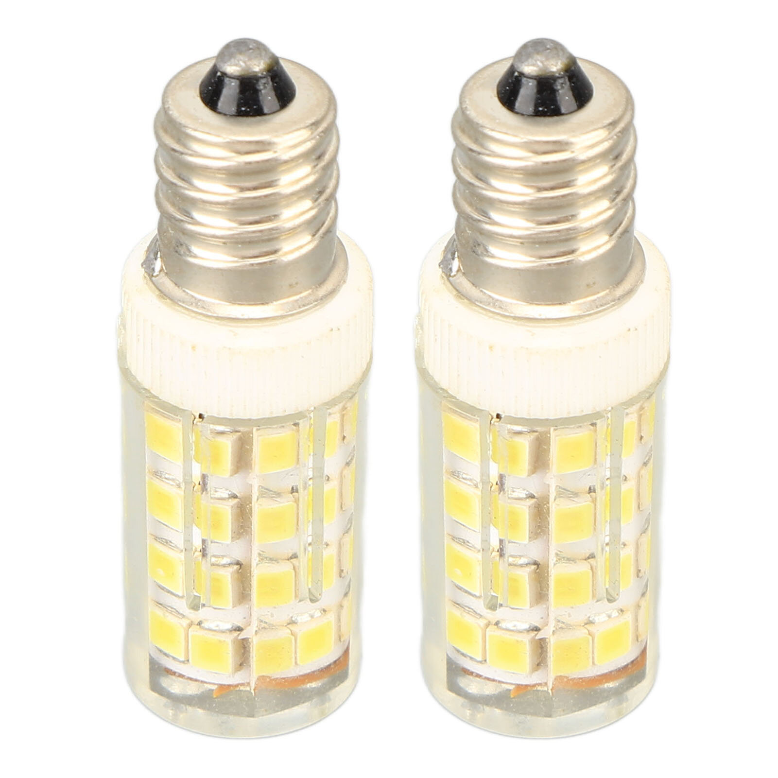 2 шт. E12 светодиодная лампа с регулируемой яркостью ПК 52 светодиода 5 Вт 100‑130 В светодиодная лампа-канделябр для потолочного вентилятора Соляная лампа Белый свет