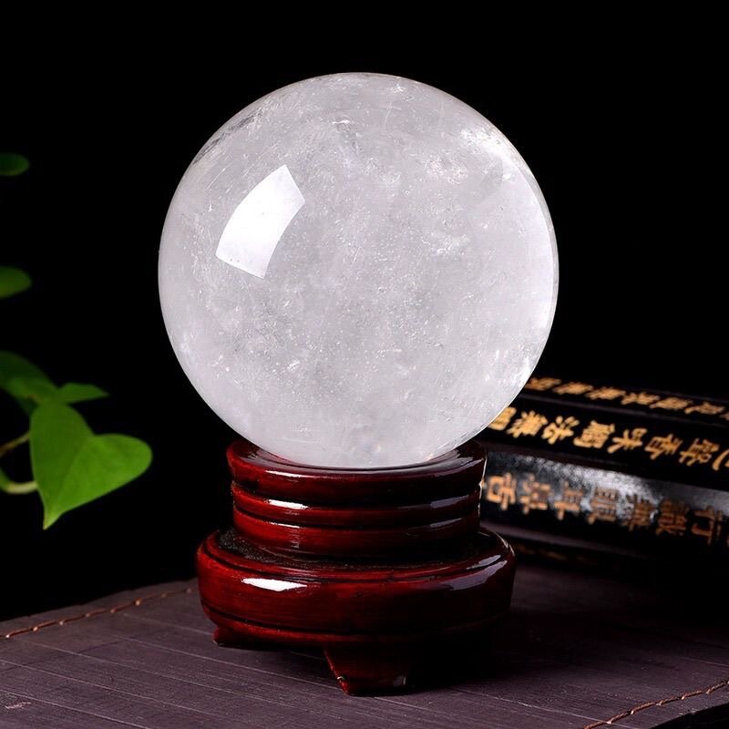 Белый хрустальный шар, магия, основа для посылок, гадание, украшения из натурального хрусталя.