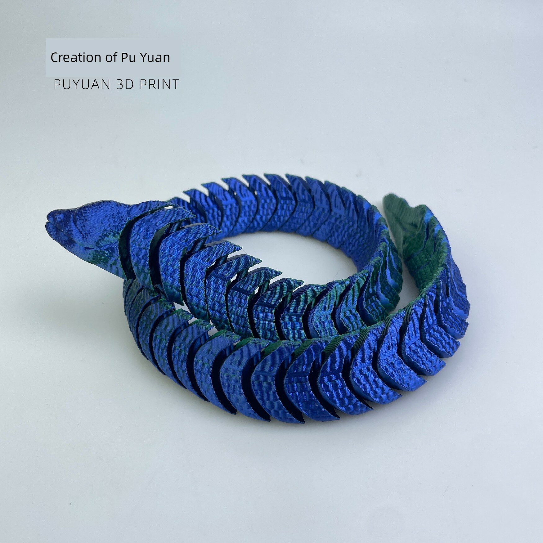 3D-печатная реалистичная модель электрического угря с подвижными суставами, игрушка, украшение, декор, реквизит для