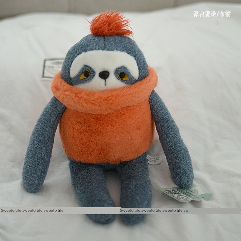 Настоящая плюшевая игрушка-ленивец, кукла в цвете дофамина, детская успокаивающая игрушка-подушка, украшение для дома,