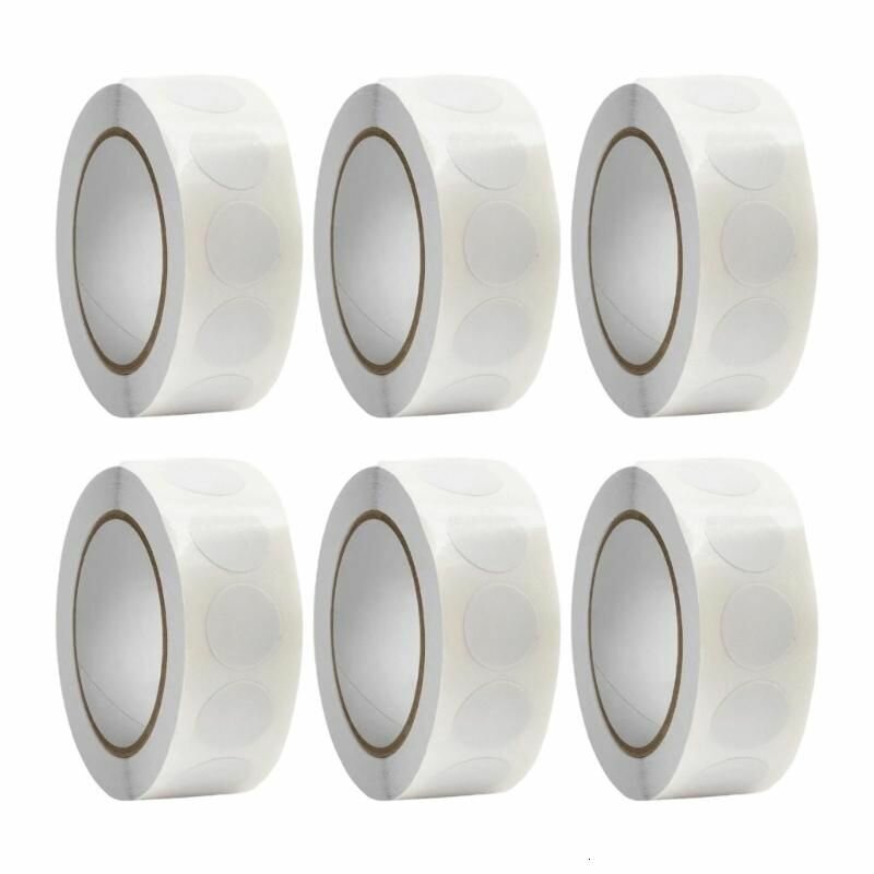 Круглые стикеры для сортировки файлов, Белый