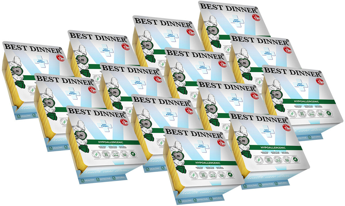Корм влажный Best Dinner Vet Profi Hypoallergenic для собак при пищевой аллергии, оленина, 100 г х 14 шт