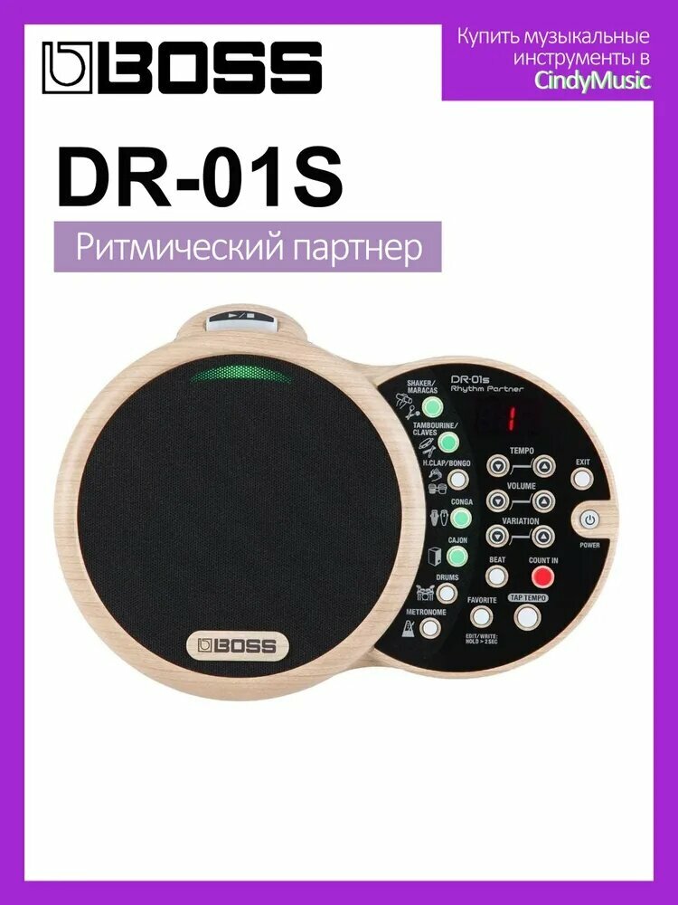 BOSS DR-01S Rhythm Partner Акустическая гитара Драм-машина Метроном педаль усилителя