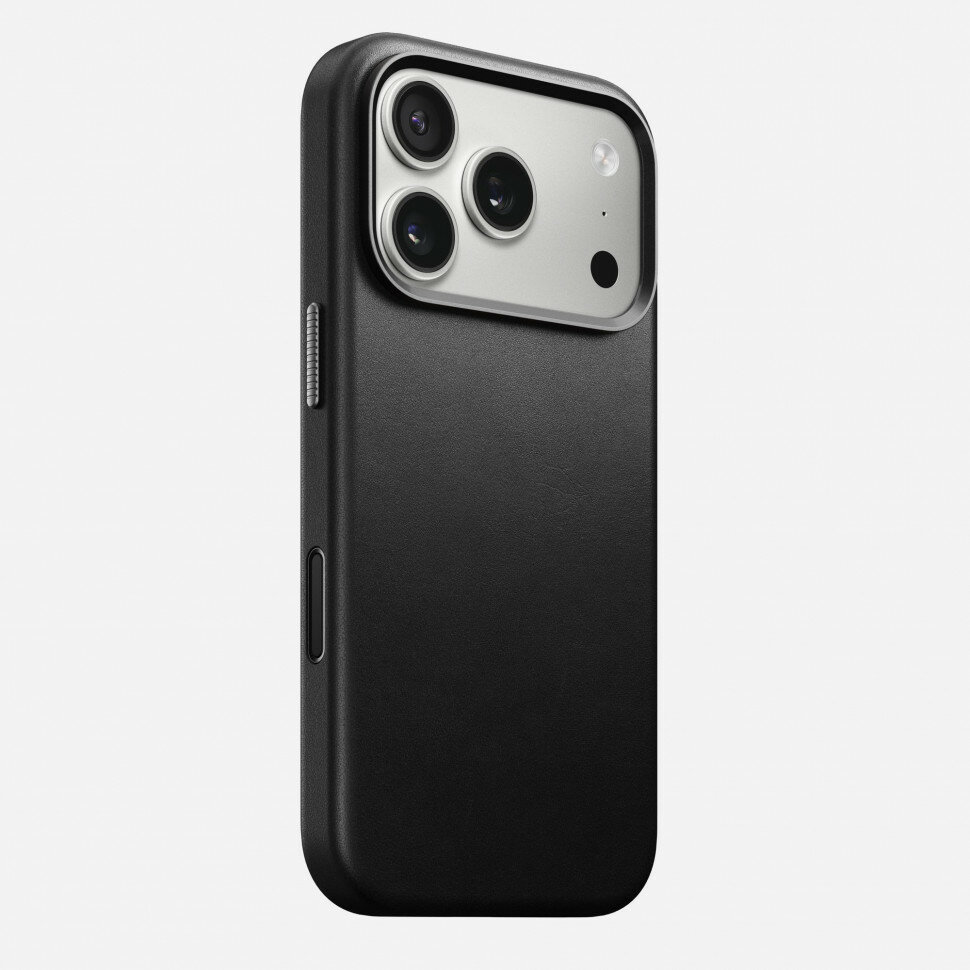Кожаный чехол Nomad Traditional Leather Case для iPhone 17 Pro черный (Black)